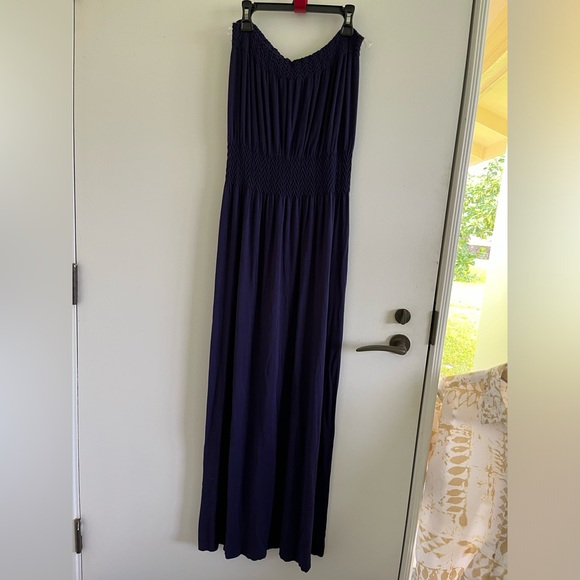 Lark + Grey | Dresses | Lark Grey Strapless Maxi Dress Boho Summer ...